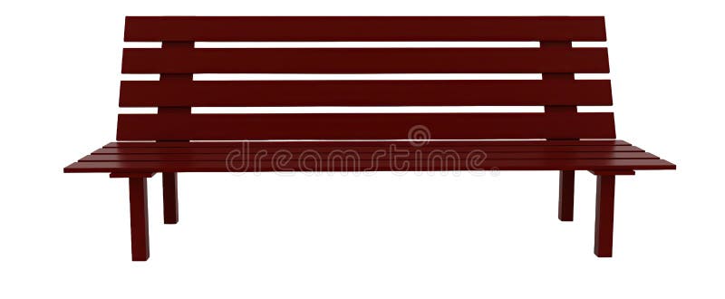 3d Wooden Bench Concept - 3d Render Stock Illustration - Illustration ...