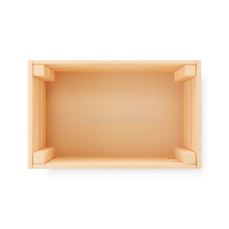 3d wooden box. stock vector. Illustration of gift, basket - 285821263