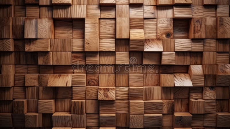 3d Wooden Pattern Panel with Wooden Background. Generative AI Stock ...