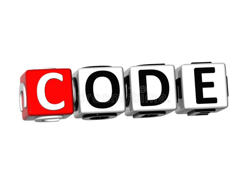 3D Word Control Over White Background. Stock Illustration ...