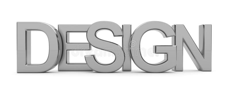 Design Written with Silver Letters Stock Illustration - Illustration of ...