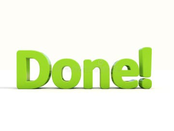 3d word done stock photo. Image of font, approved, permitted - 38932108