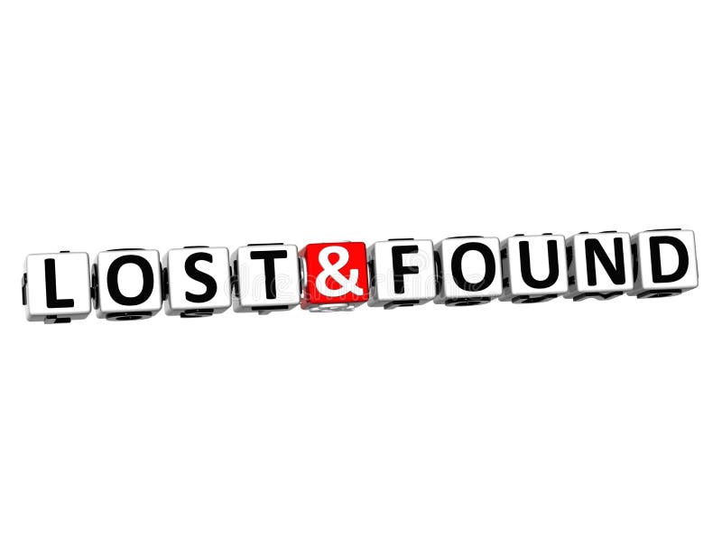 Lost and Found sign stock vector. Illustration of keys - 124322871