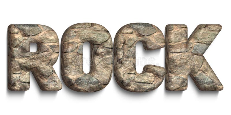 The Word Rock Written in Grunge Cutout Style Stock Vector ...