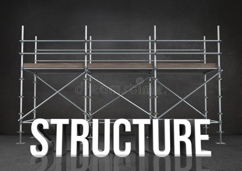 Scaffolding Structure stock illustration. Illustration of rise - 12291638