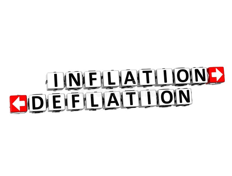 Inflation and Deflation Business Concept Stock Illustration ...