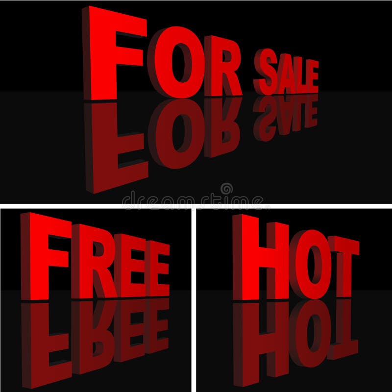 3D Words stock vector. Illustration of shop, word, sale - 37989160