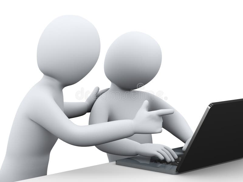 3d Working Business People. Stock Illustration - Illustration of ...