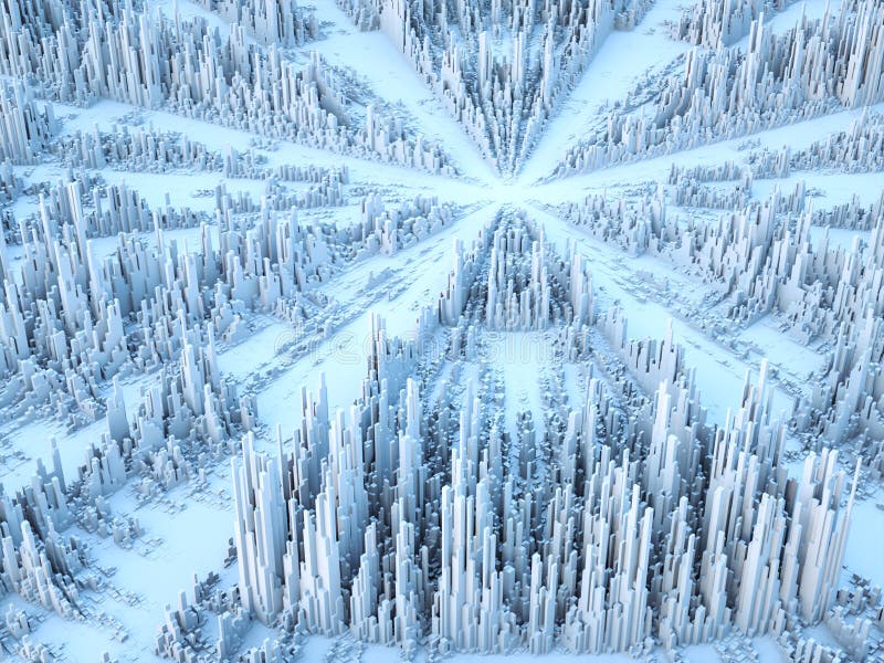 3D World of Extrusion stock illustration. Illustration of pixel - 166103589