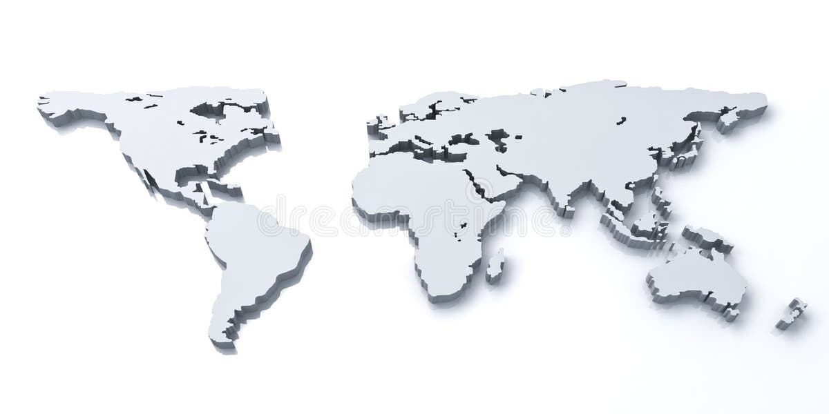World Map Over White Background Reflection Stock Illustrations – 106 ...