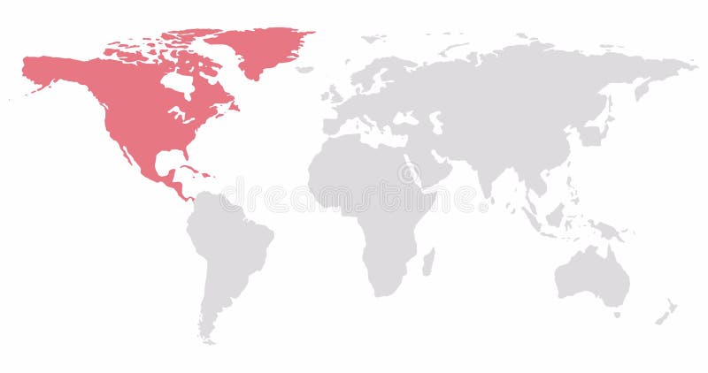 World Map Highlighting the Seven Continents. Vector Eps 10. Stock ... World Map Highlighting the Seven Continents. Vector Eps 10. Stock ...