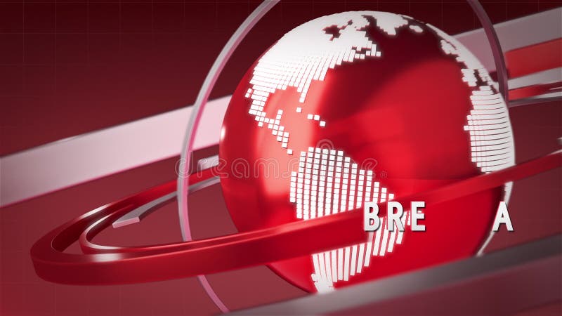 3D World News Background Loop, Digital World Breaking News Studio ...