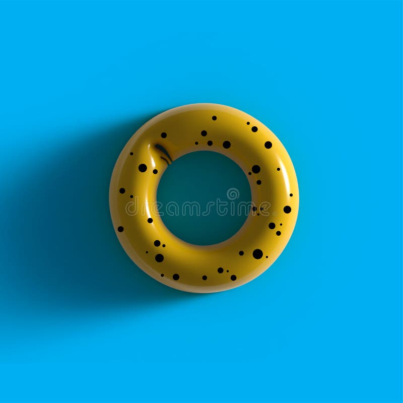 3d Yellow Bubble Plastic Letter O . Glossy Yellow Alphabet Letter O ...