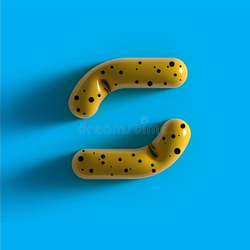 3d Yellow Bubble Plastic Letter S . Glossy Yellow Alphabet Letter S ...