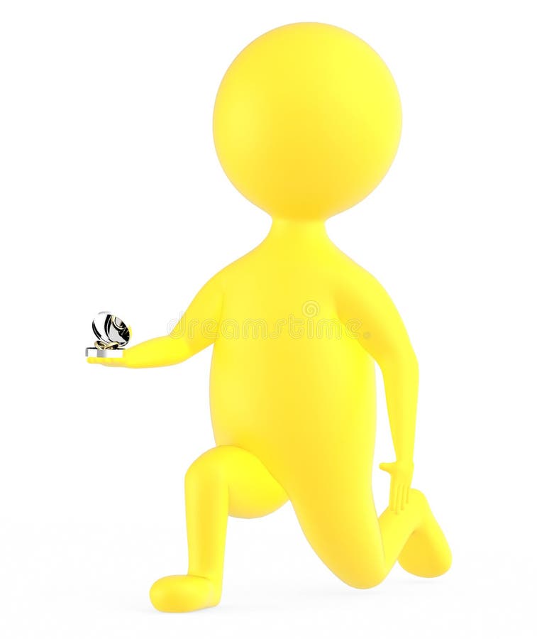 3d Yellow Character Presenting a High Statictics Graph Stock ...