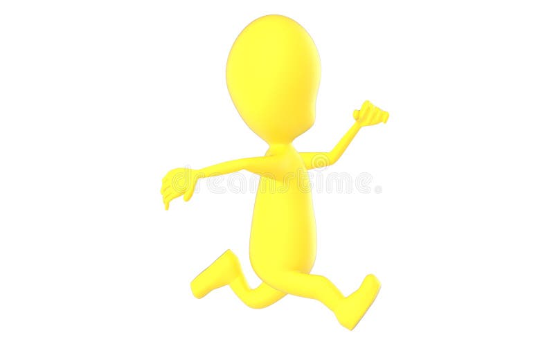3d Character , Man Running Towards the Csr Text Arrow Directed Way ...