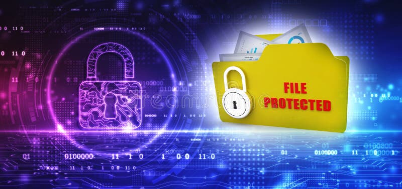 Yellow Folder with Confidential Documents. Sensitive Data and ...