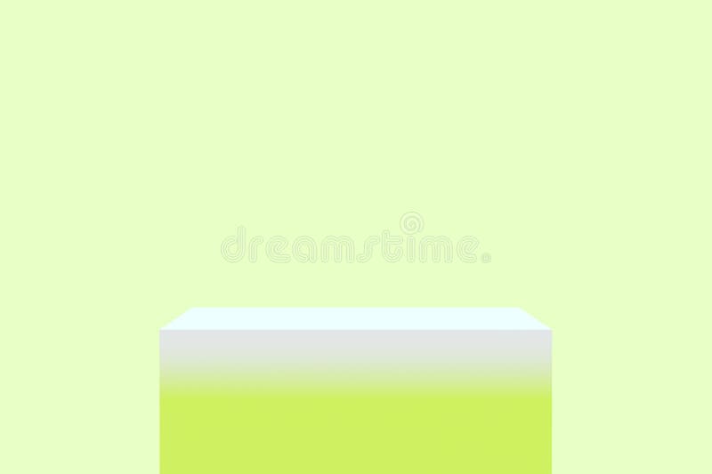 3d with Yellow Lemon Cubes Gradient Colors in Soft Pastel Minimal ...
