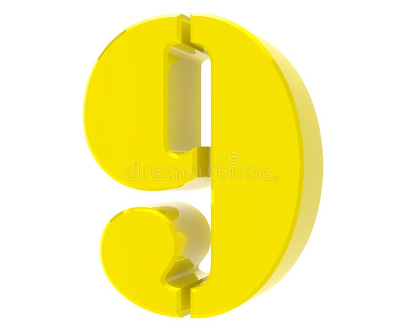 3d Yellow Number 1 EXPLANATION Word Isolated on White Background 3d ...