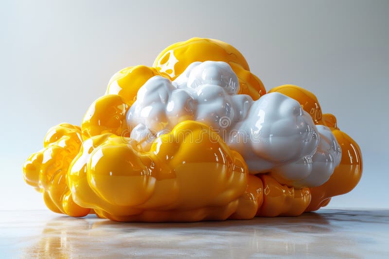 Yellow Speech Bubble for Text a 3d Dialog Box Icon with Space for ...