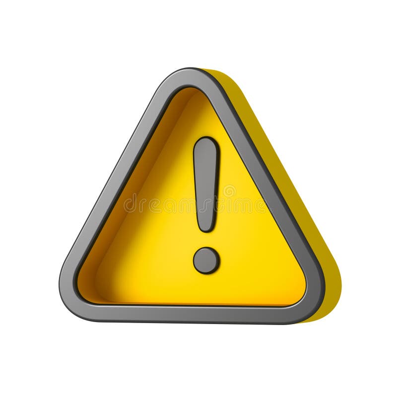 Warning Triangle 3d Stock Illustrations – 4,326 Warning Triangle 3d ...