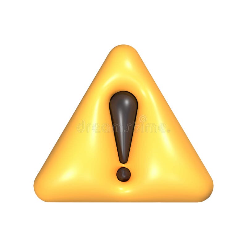 Yellow Triangle Exclamation Mark. Vector Illustration Stock Vector ...