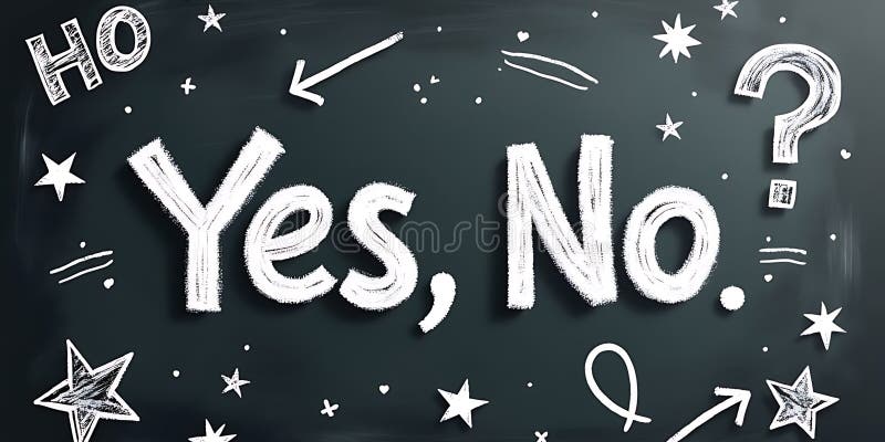 Yes No Speech Bubble Black and White Comic Book Style Pop Art, Sign ...