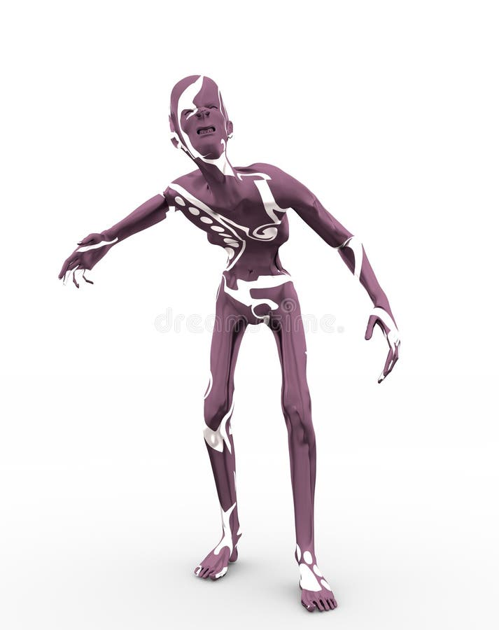 Zombie Model Pose stock illustration. Illustration of ghastly - 15574867
