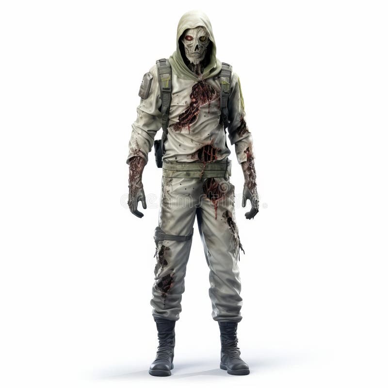 3d Zombie Training Uniform for Full Body Simulation Stock Illustration ...