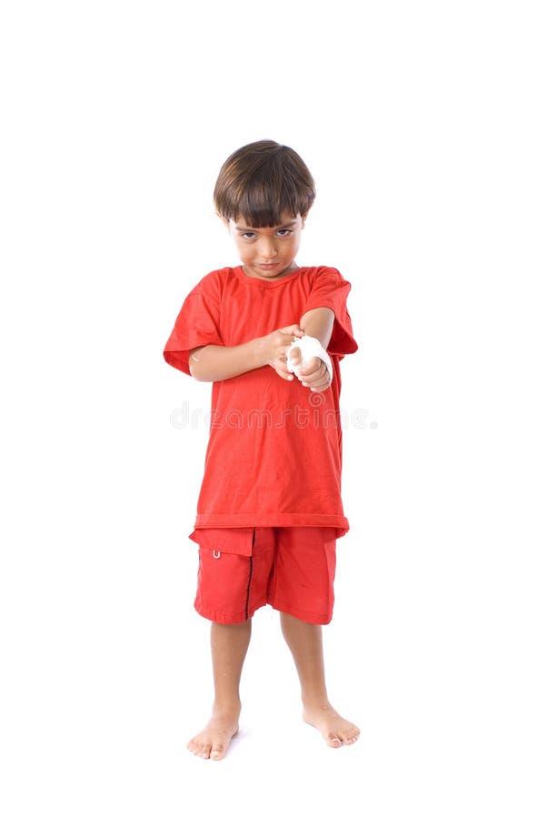 Dedo lastimado foto de archivo. Imagen de blanco, mano - 3137312