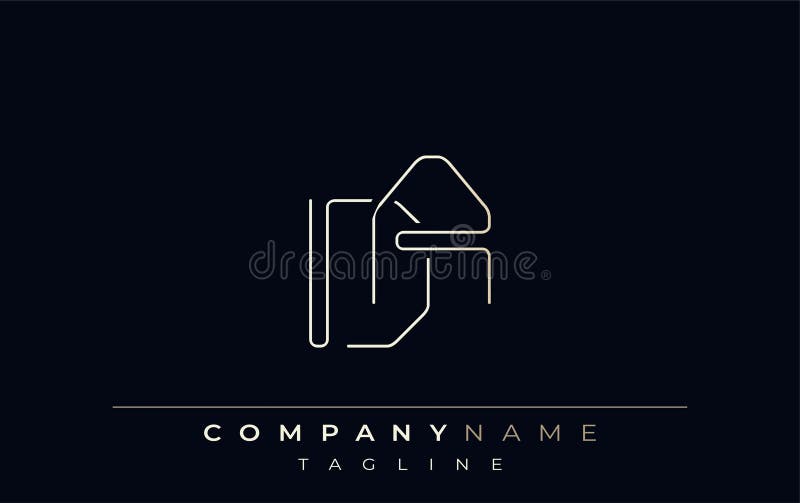 DA Abstract Line Style Logo Stock Illustration - Illustration of vector ...