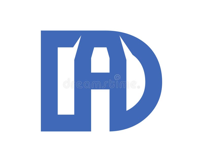 DA AD 1 logo icon template stock vector. Illustration of presentation ...