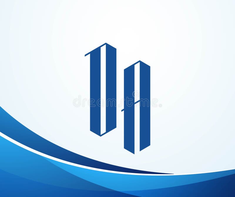 DA Alphabet Letter Logo Design Template Elements Stock Vector ...