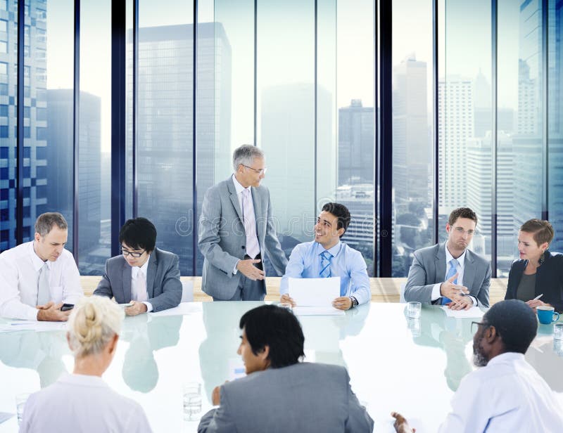 Da Conferência Da Reunião Executivos Do Líder Concept Da Sala De