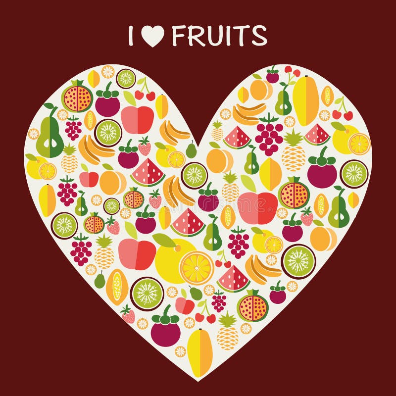 Da Fruto El Fondo - Ejemplo Ilustración del Vector - Ilustración de ...