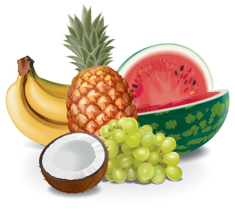 Da fruto la composición ilustración del vector. Ilustración de dieta ...