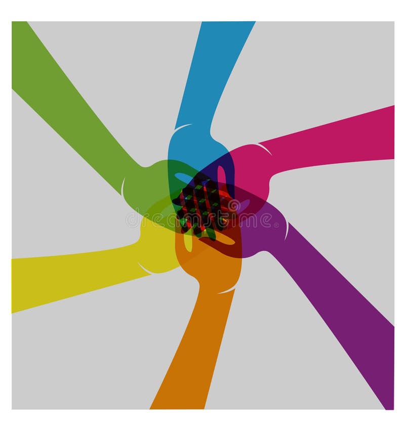 Unión de la gente ilustración del vector. Ilustración de negocios ...