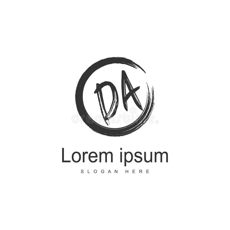 DA Letter Logo Design. Creative Modern DA Letters Icon Illustration ...