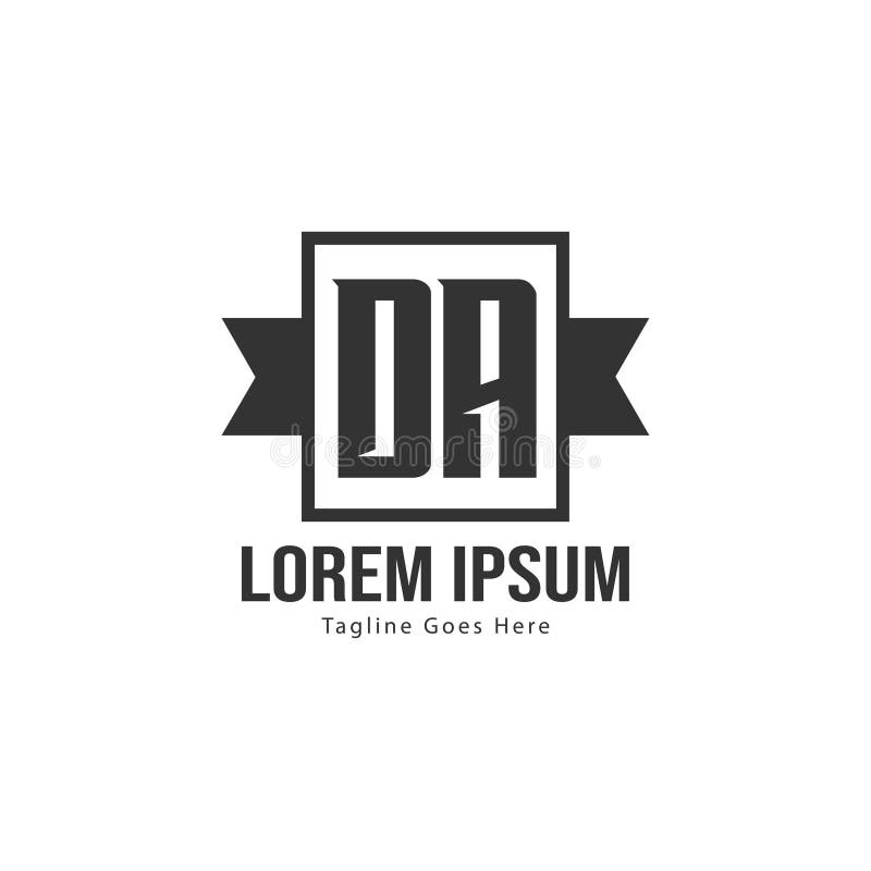 DA Letter Logo Design. Creative Modern DA Letters Icon Illustration ...