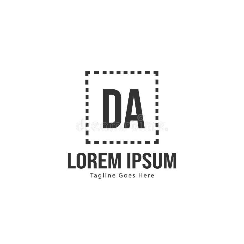 DA Letter Logo Design. Creative Modern DA Letters Icon Illustration ...