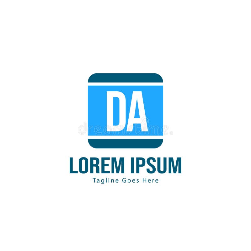 DA Letter Logo Design. Creative Modern DA Letters Icon Illustration ...