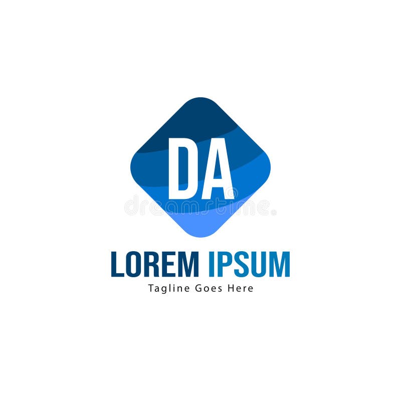 DA Letter Logo Design. Creative Modern DA Letters Icon Illustration ...