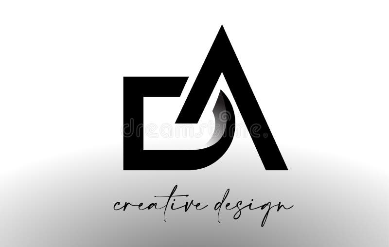 DA Letter Logo Design with Elegant Minimalist Look.DA Icon Vector with ...