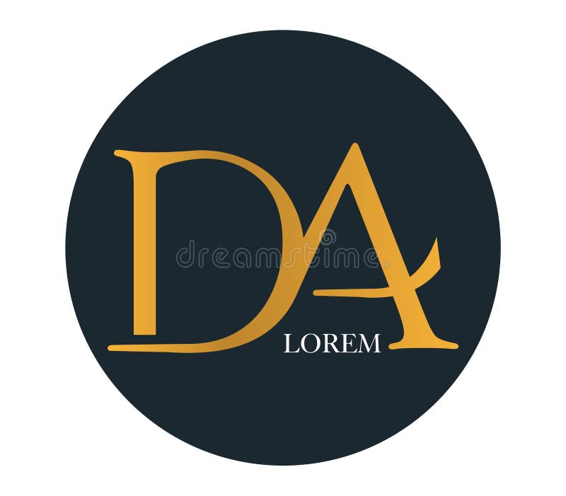 DA Logo Concept Design stock vector. Illustration of alliance - 83705141
