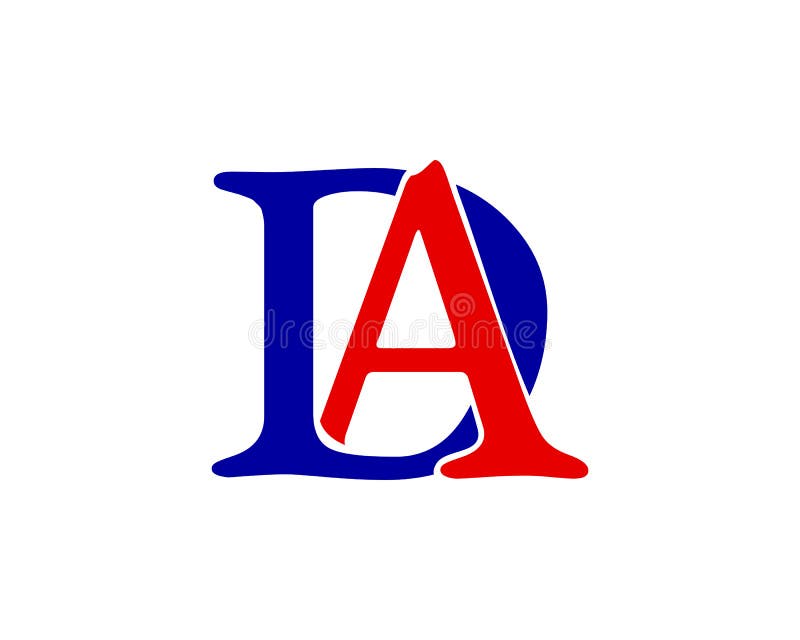 DA Logo Initial Letter Design Template Illustration Stock Vector ...
