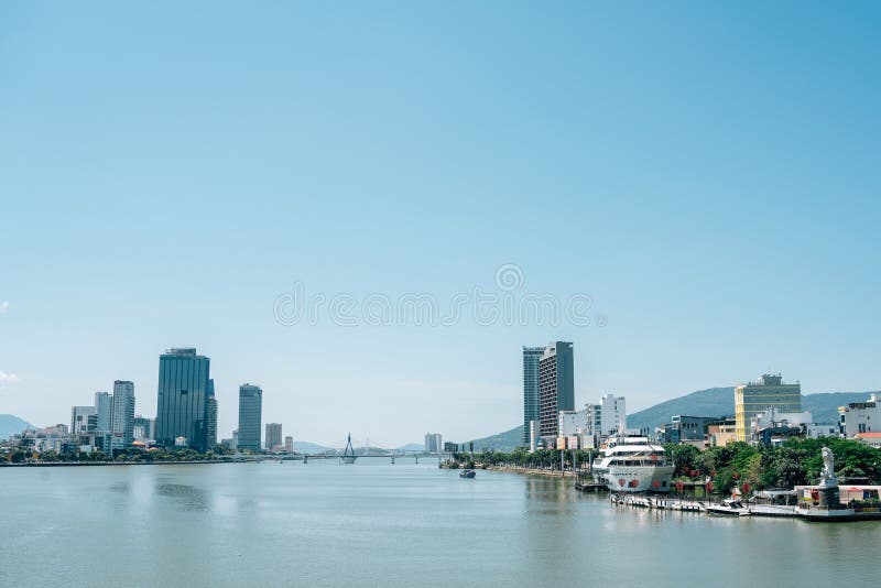 Han River and City View in Da Nang, Vietnam Editorial Stock Image ...