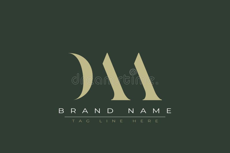 DAA Abstract Letter Logo Design Stock Vector - Illustration of ...