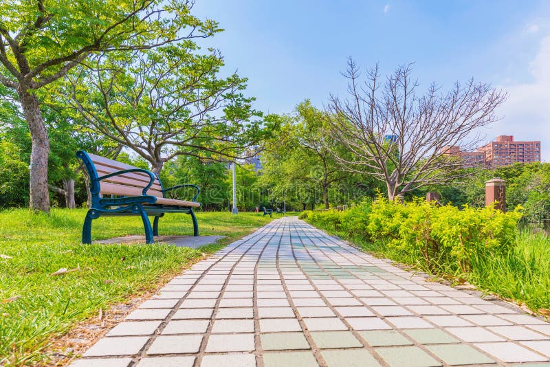 Daan Forest Park Scenic Path Stock Photo - Image of taipei, sunny ...