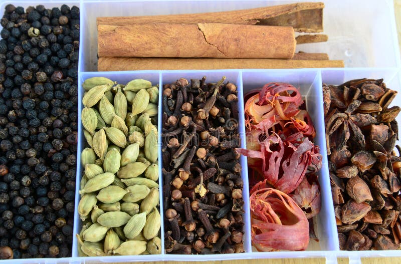 Daani Indio De La Caja-masala De La Especia Foto de archivo - Imagen de ...