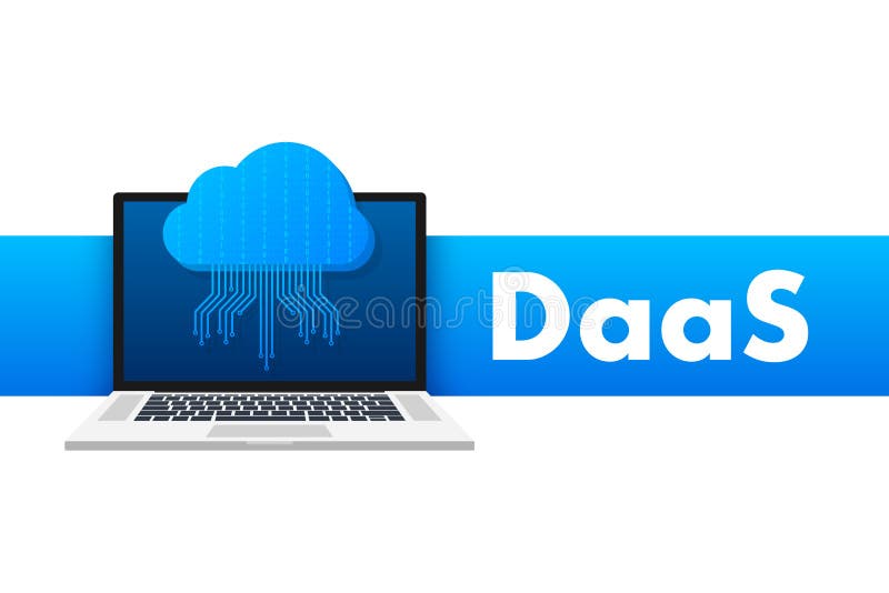 DaaS - Desktop As a Service. Cloud Based Software. Vector Stock ...